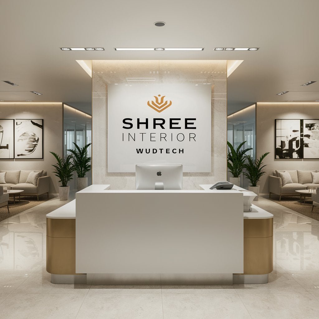 The Complete Guide to Reception Desks with Shree interior wudtech Experts - Shree Interior ...