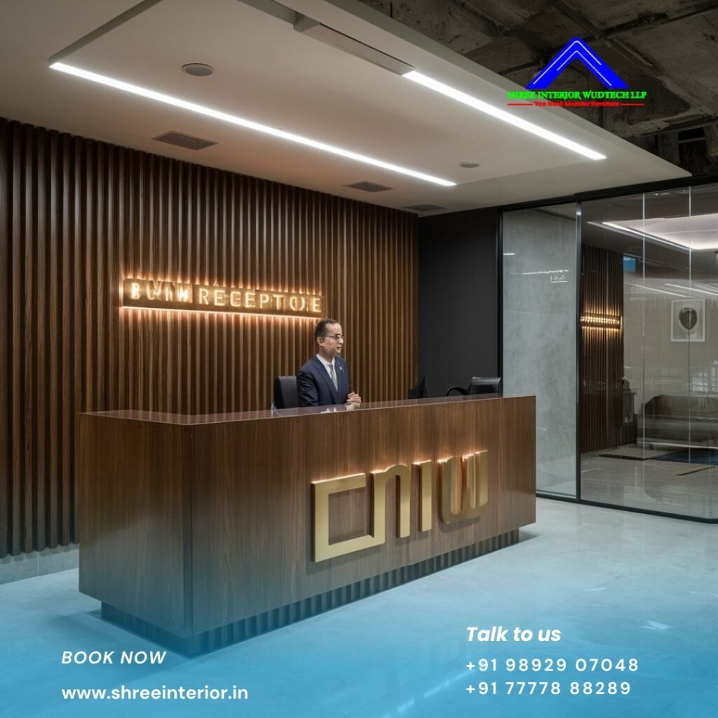 The Complete Guide to Reception Desks with Shree interior wudtech ...