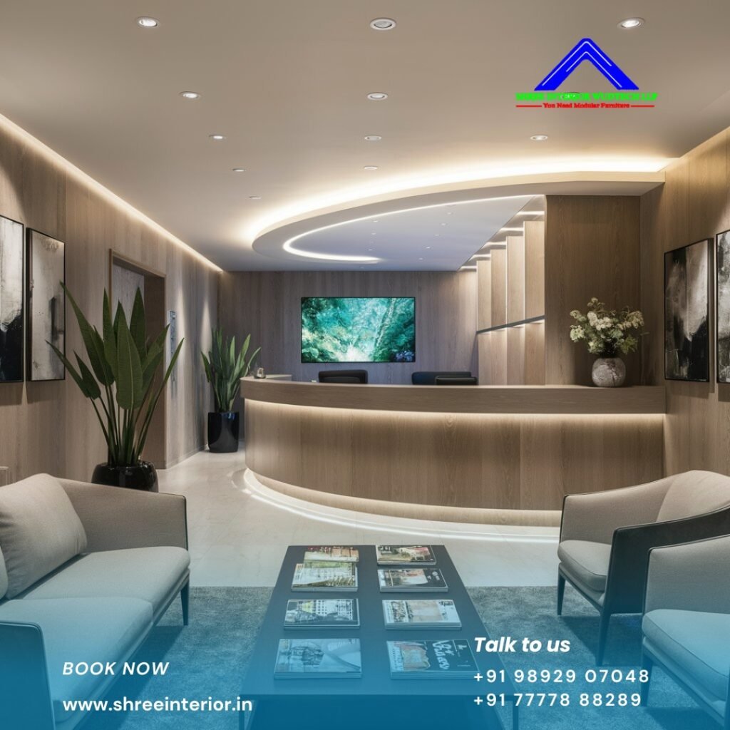The Complete Guide to Reception Desks with Shree interior wudtech ...