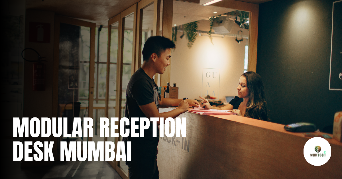 #01 Best modular reception desk Mumbai - Shree Interior Wudtech LLP